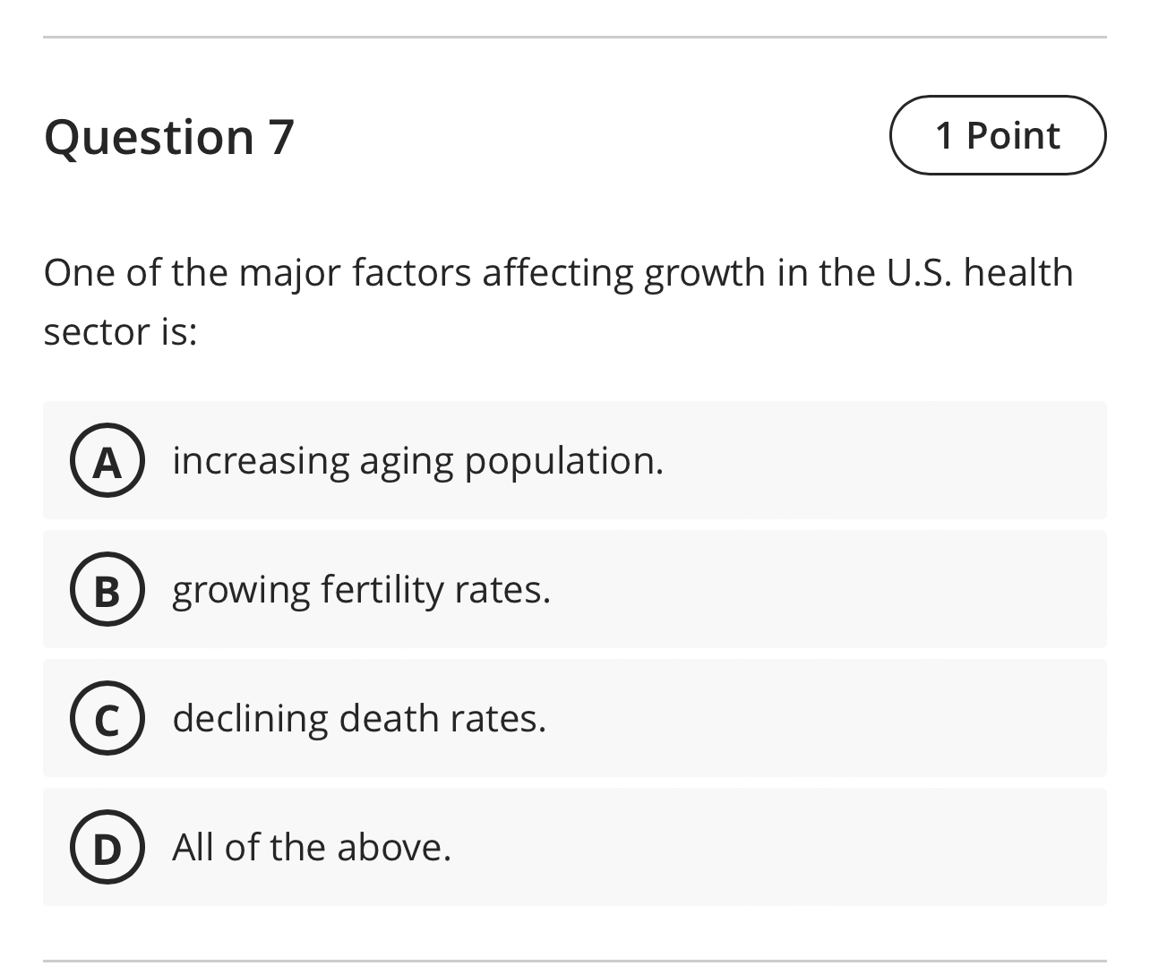Solved Question 71 ﻿PointOne of the major factors affecting | Chegg.com