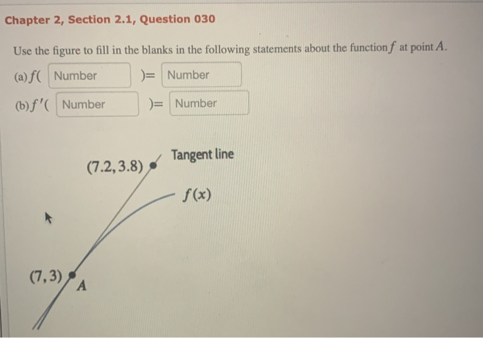 Solved Chapter 2, Section 2.1, Question 030 Use the figure | Chegg.com
