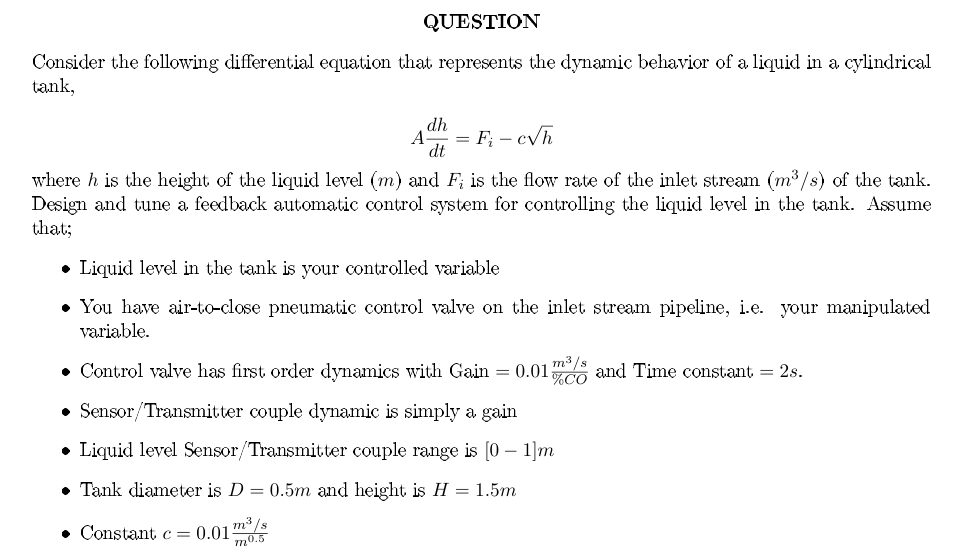 Solved QUESTIONConsider the following differential equation | Chegg.com