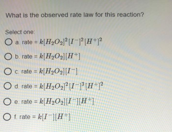 Solved Consider the data provided for this reaction: 2H20, | Chegg.com