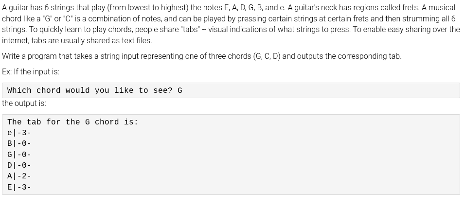 A guitar has 6 ﻿strings that play (from lowest to | Chegg.com