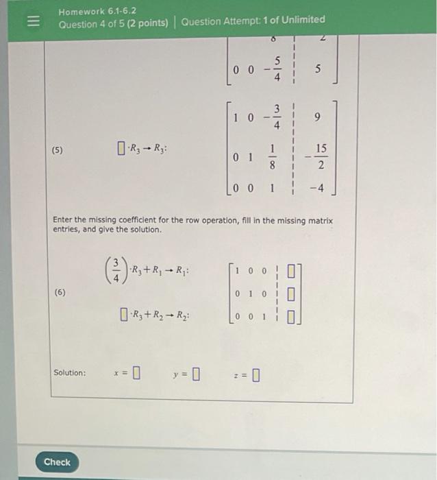 Solved Homework 6 1 6 2 Question 5 Of 5 2 Points