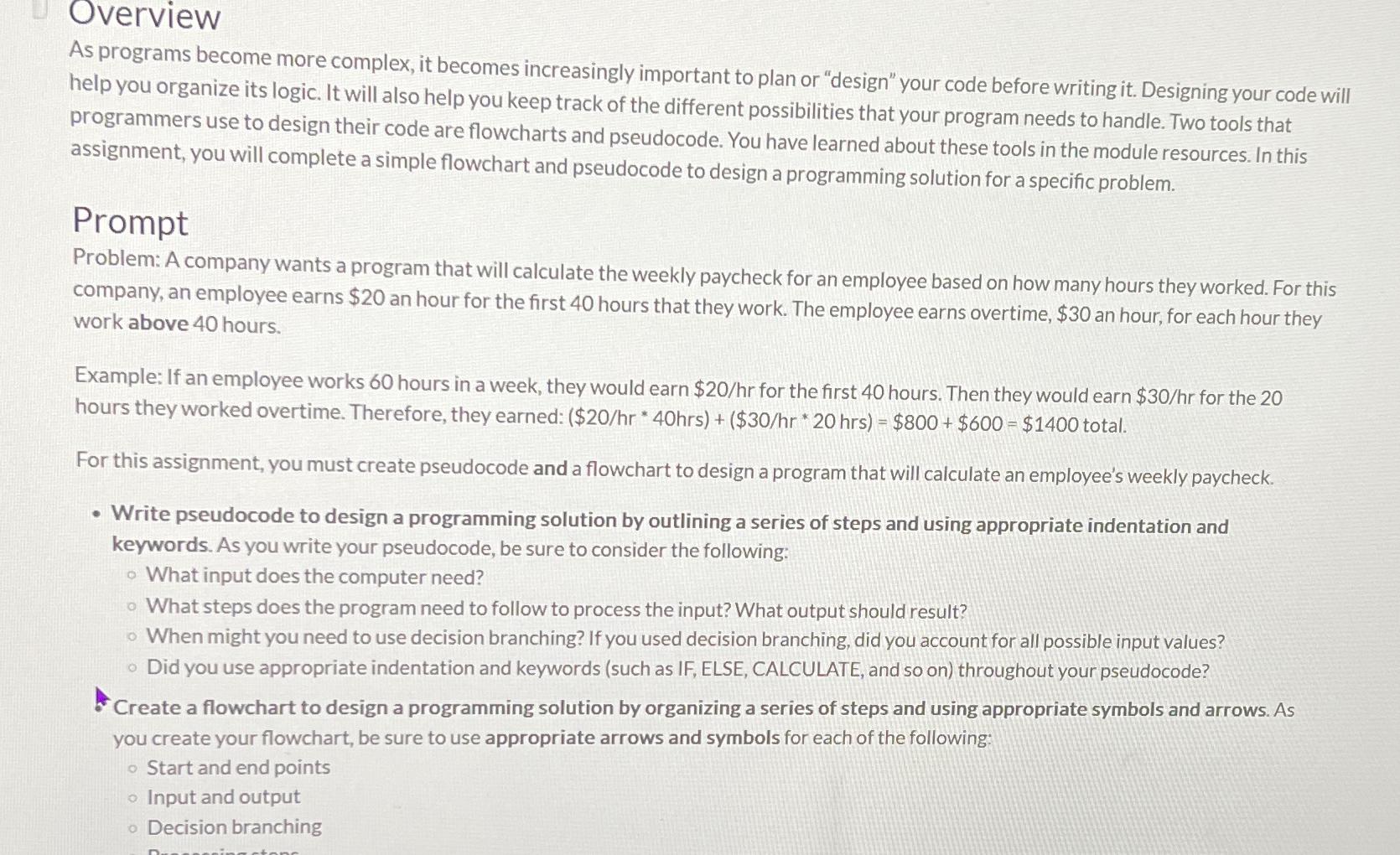 Solved OverviewAs programs become more complex, it becomes | Chegg.com
