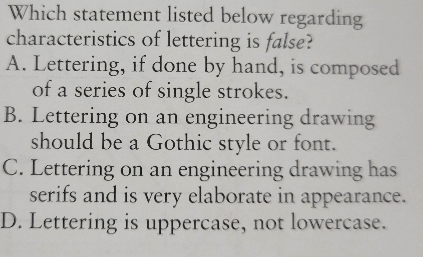 Solved Which statement listed below regarding | Chegg.com