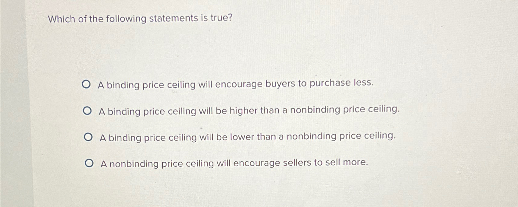 Solved Which of the following statements is true?A binding | Chegg.com