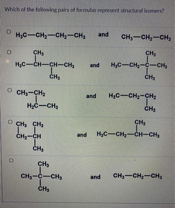 Solved Which of the following pairs of formulas represent | Chegg.com
