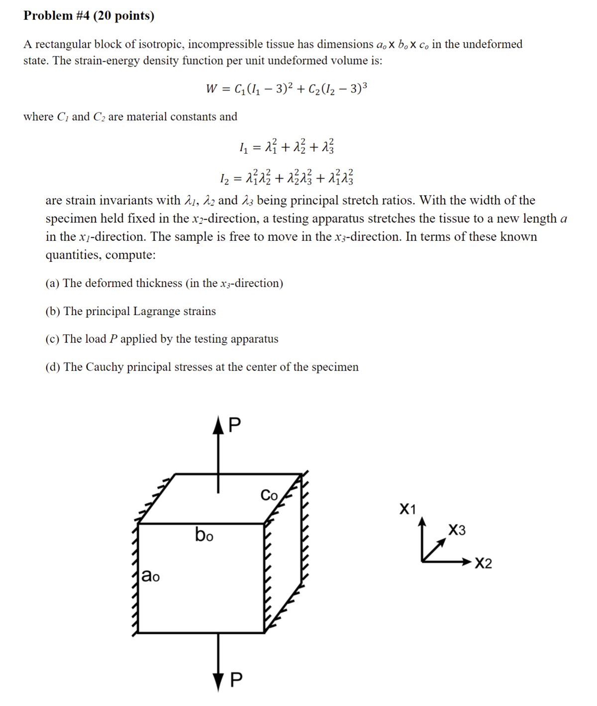 Solved Problem #4 (20 ﻿points)A rectangular block of | Chegg.com
