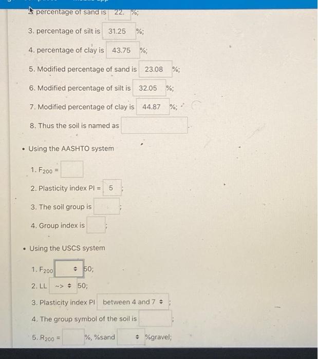 Solved - Following are the results of a sieve analysis. | Chegg.com