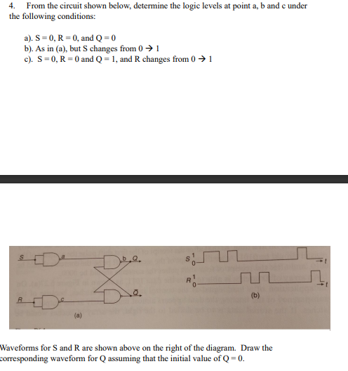 Solved From the circuit shown below, determine the logic | Chegg.com