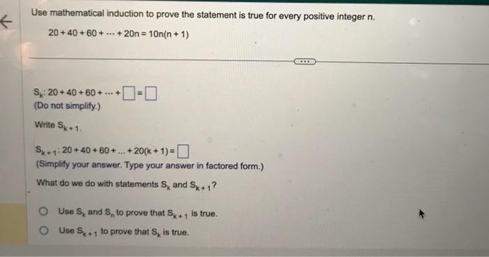 Solved Use mathematical induction to prove the statement is | Chegg.com
