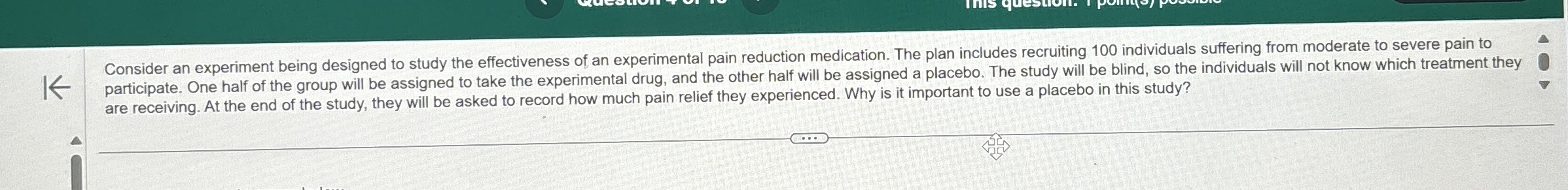 Solved Consider an experiment being designed to study the | Chegg.com