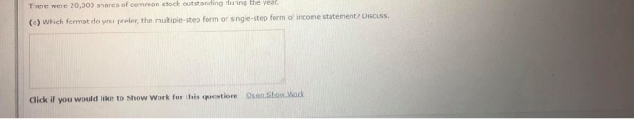 Solved Exercise 4-07 a-b (Part Level Submission) The | Chegg.com
