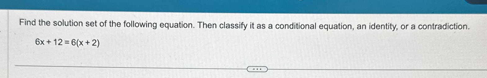 Solved Find the solution set of the following equation. Then | Chegg.com