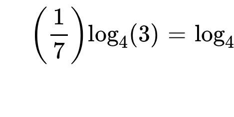(71)log4(3)=log4 | Chegg.com