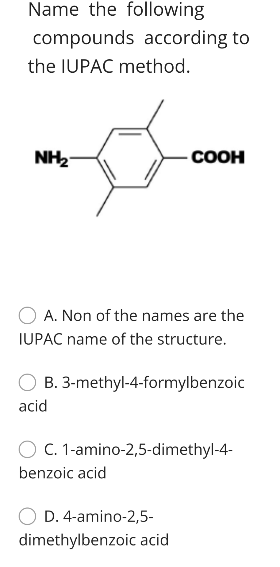Solved Name the following compounds according to the IUPAC | Chegg.com