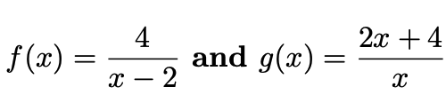 Solved Consider the following: f(x)=4x-2 ﻿and g(x)=2x+4x, | Chegg.com