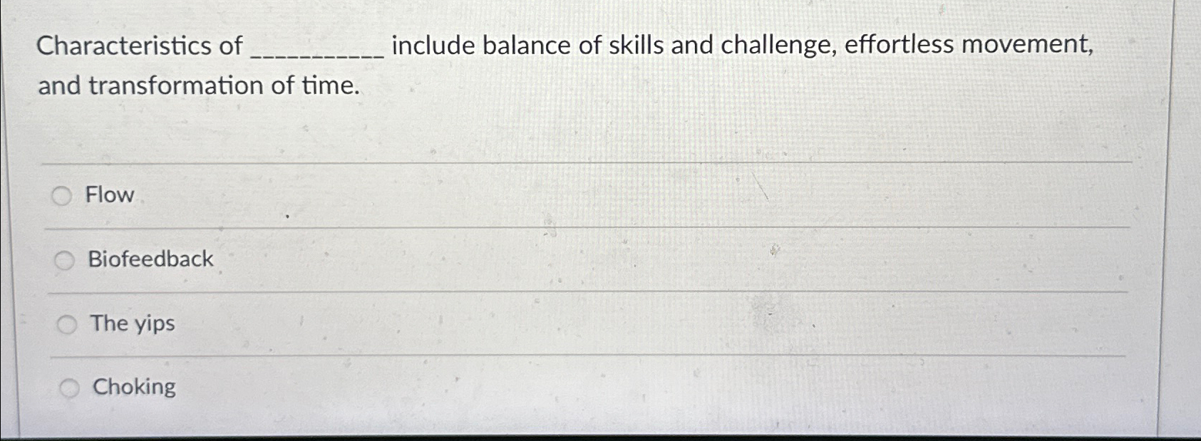 Solved Characteristics of include balance of skills and | Chegg.com