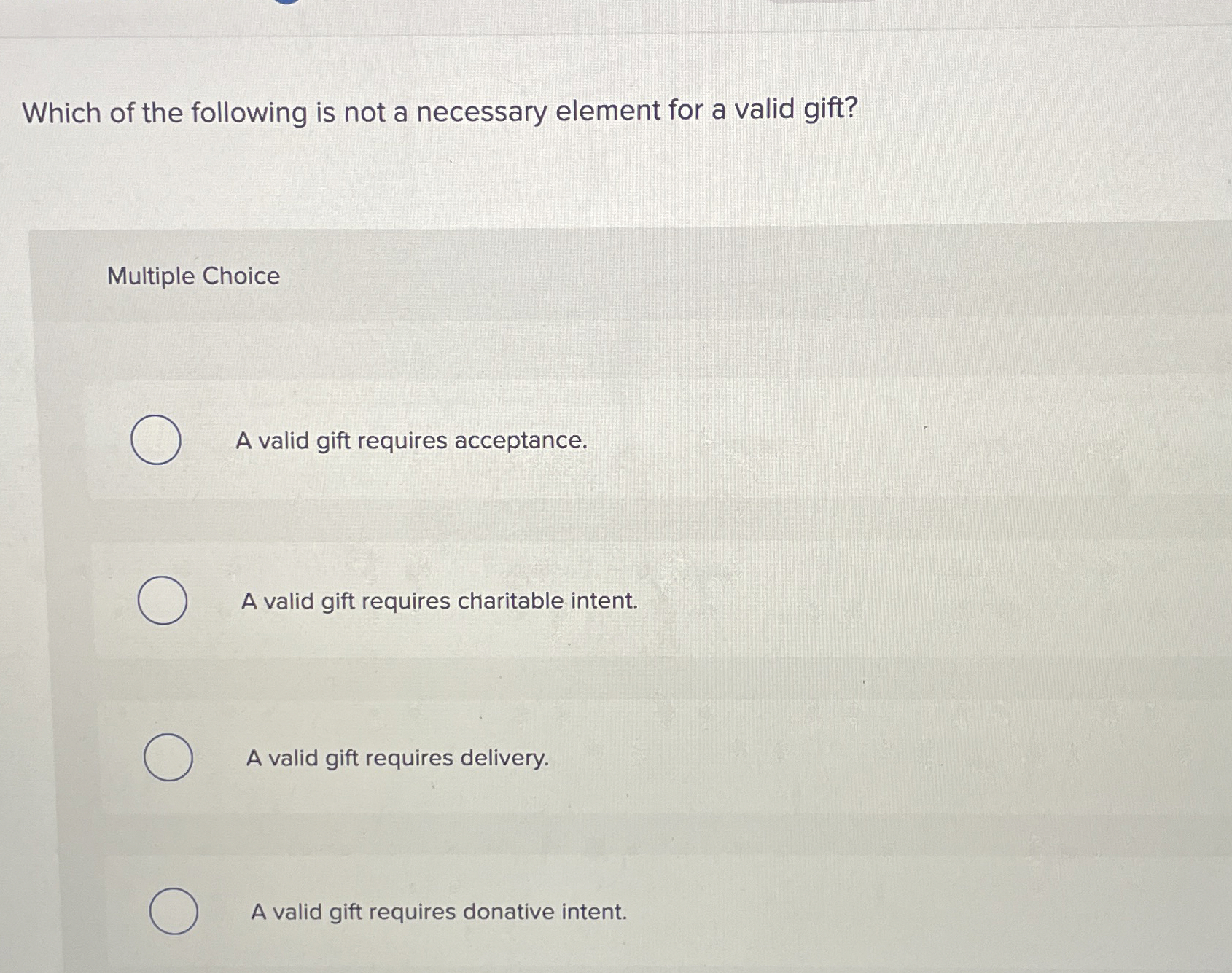 Solved Which of the following is not a necessary element for | Chegg.com