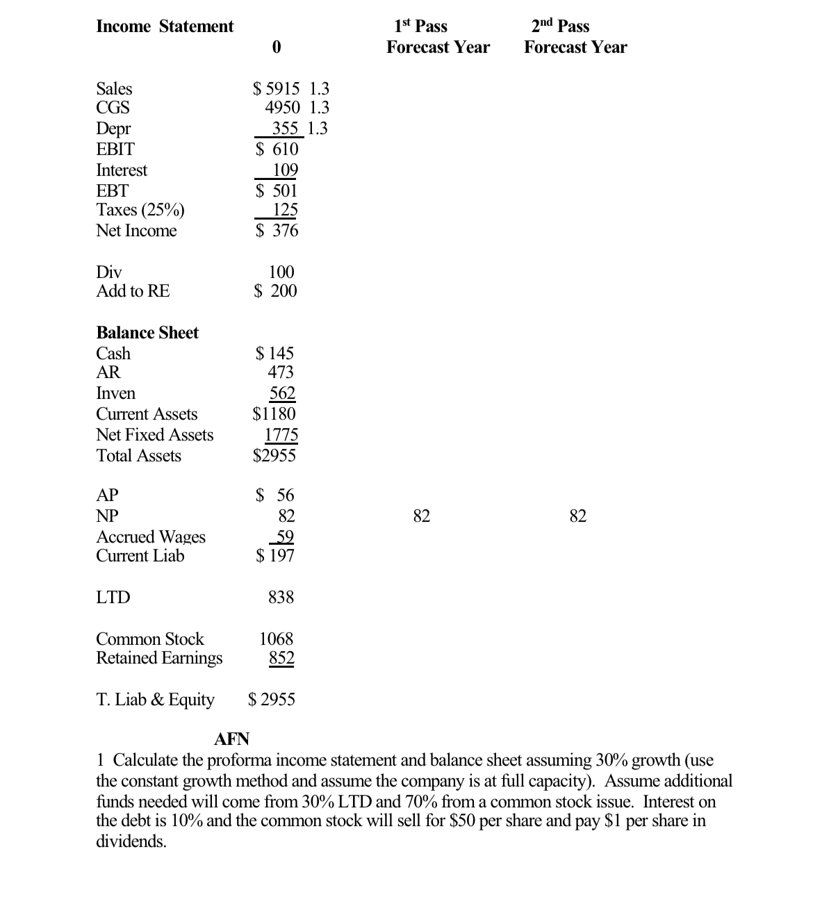 Solved 1st and 2nd Pass with AFN | Chegg.com