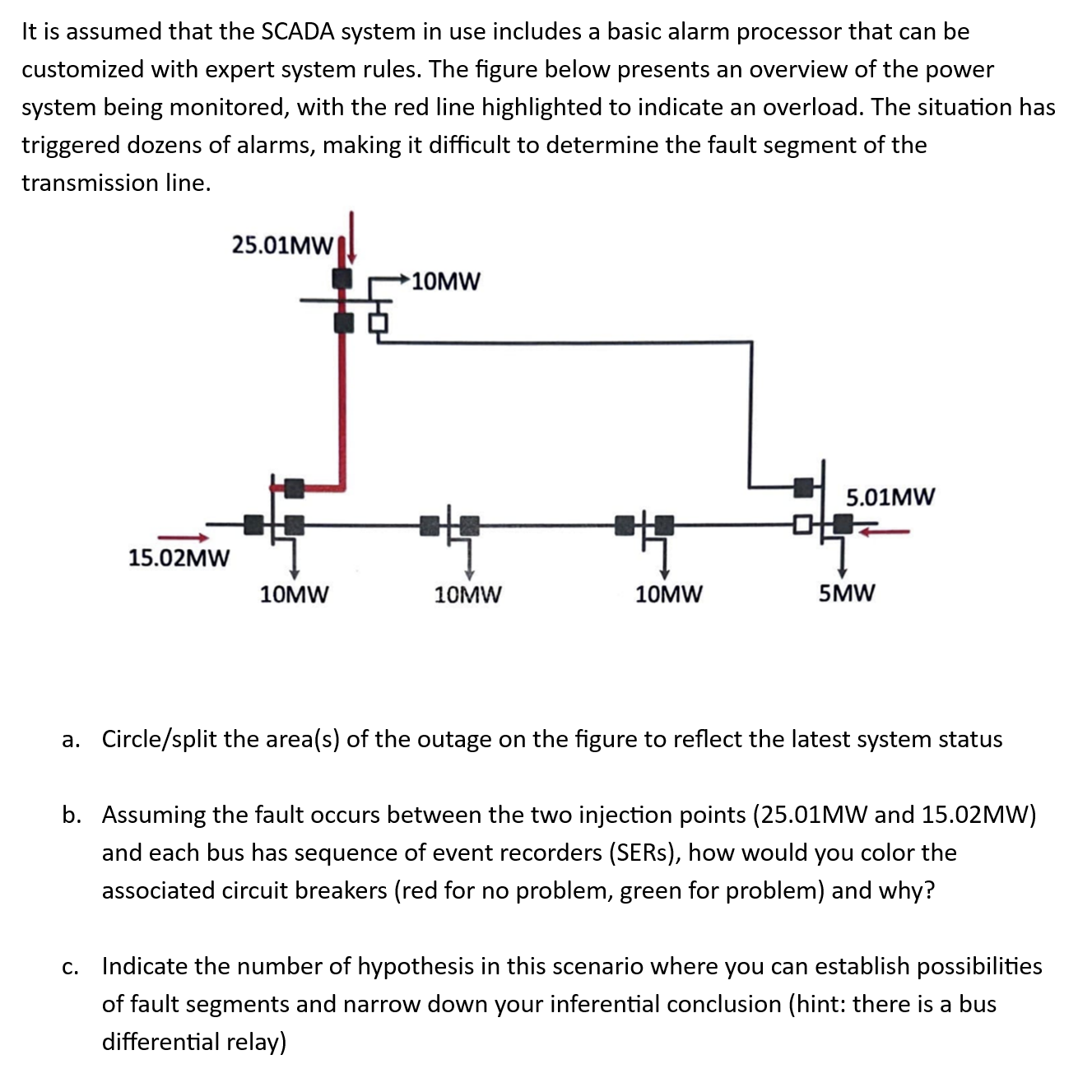 Solved It is assumed that the SCADA system in use includes a | Chegg.com