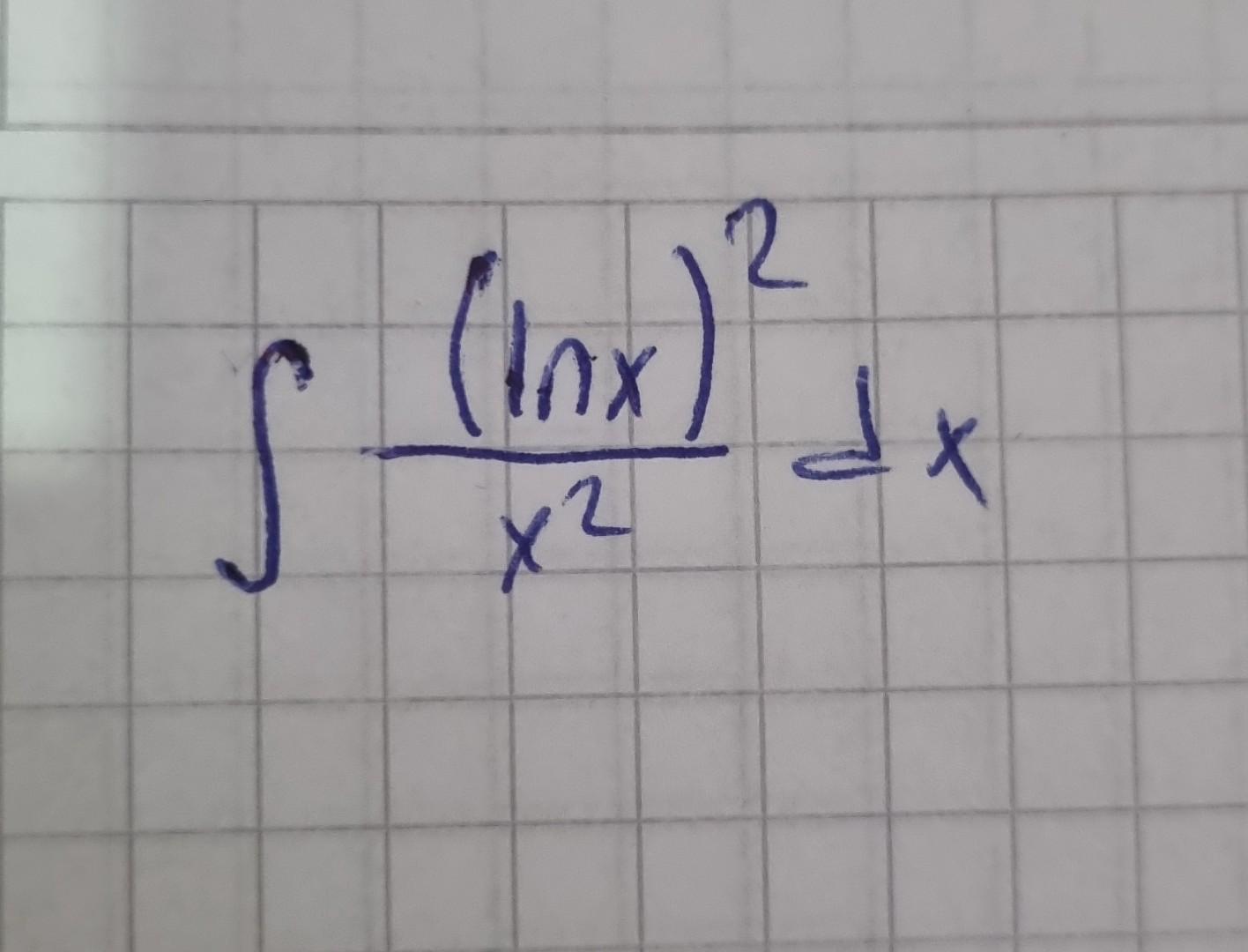 Solved ∫x2(lnx)2dx | Chegg.com