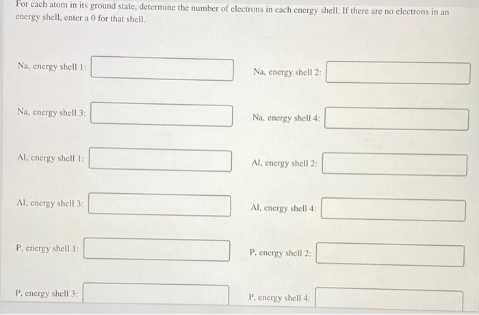 Solved How many subshells are in the n = 3 shell? subshells | Chegg.com