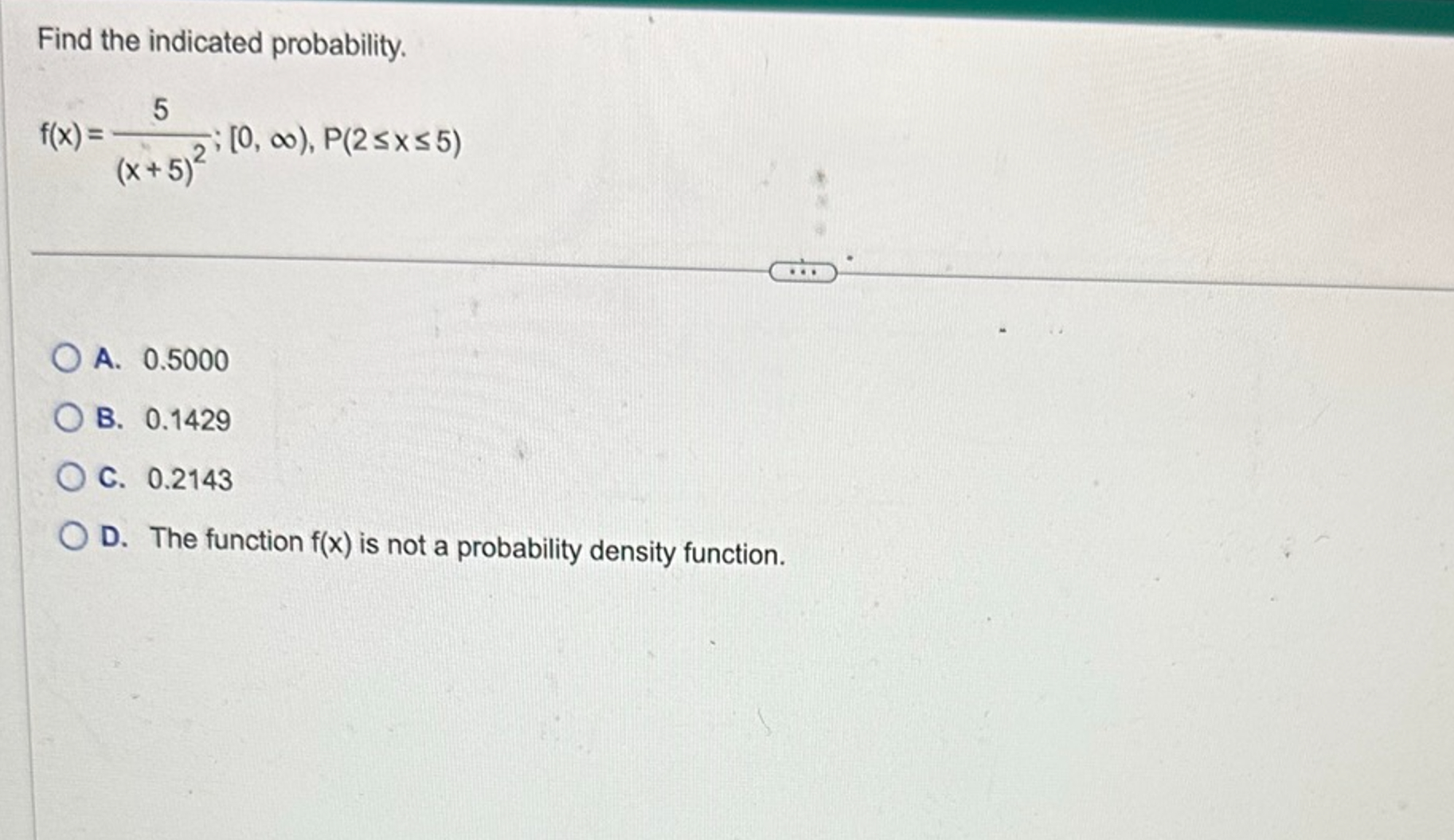 Solved Find the indicated | Chegg.com