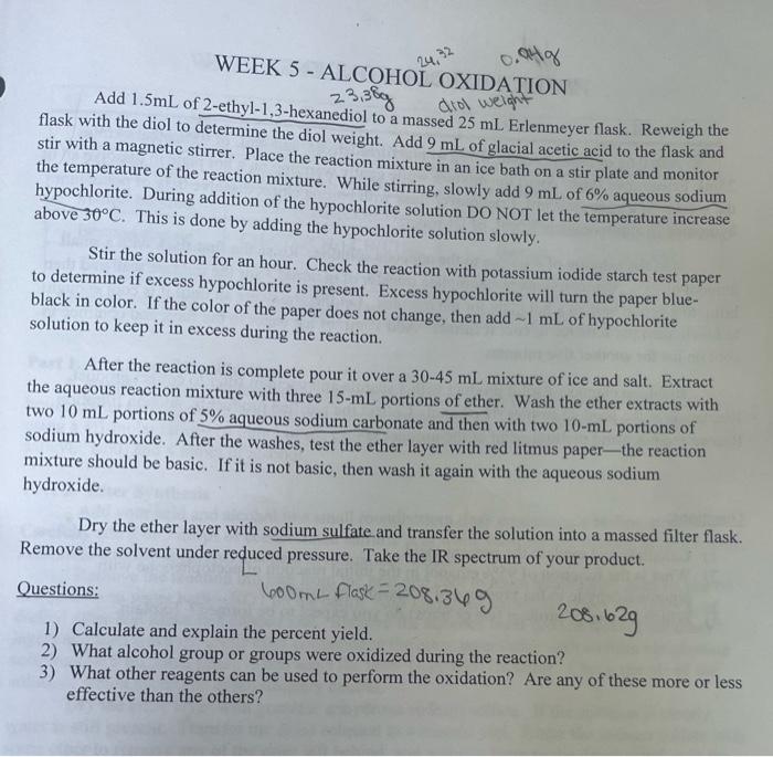 Solved Write out mechanism. Calculate percent yield. Mass of | Chegg.com
