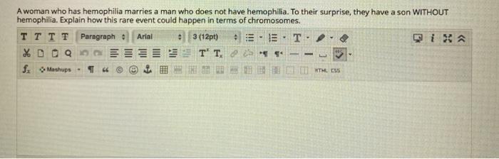 Solved A Woman Who Has Hemophilia Marries A Man Who Does Not
