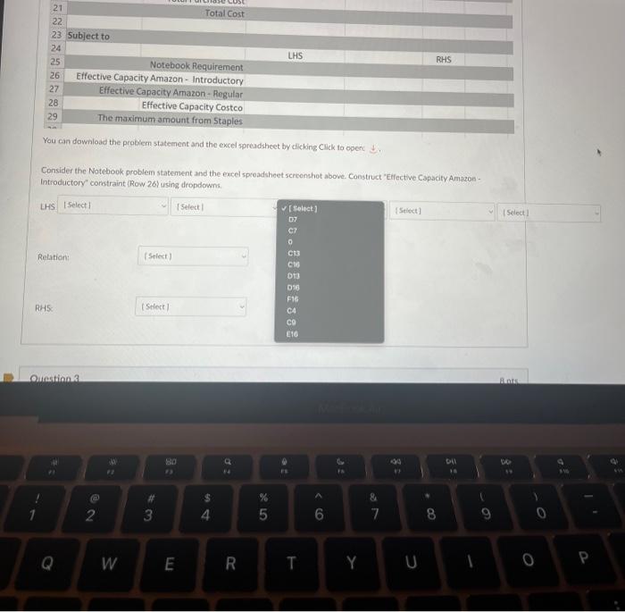 Solved Please help fill in the dropdowns according to the | Chegg.com