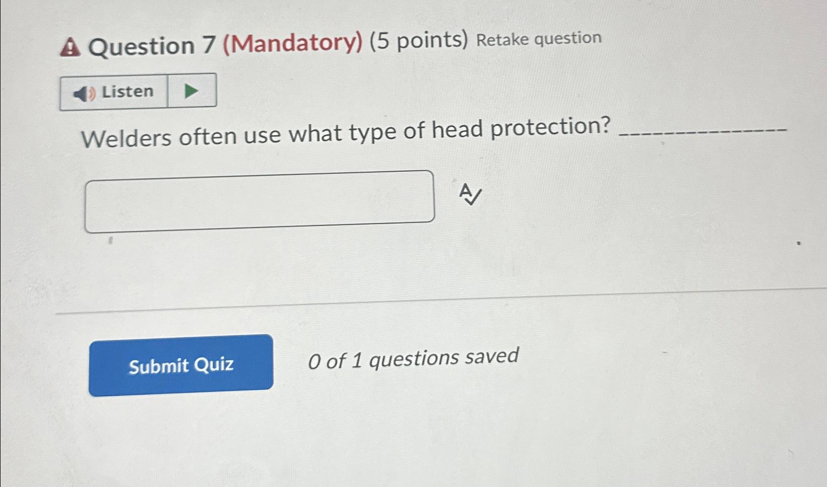 Solved A Question 7 (Mandatory) (5 points) Retake | Chegg.com Solved A Question 7 (Mandatory) (5 points) Retake | Chegg.com