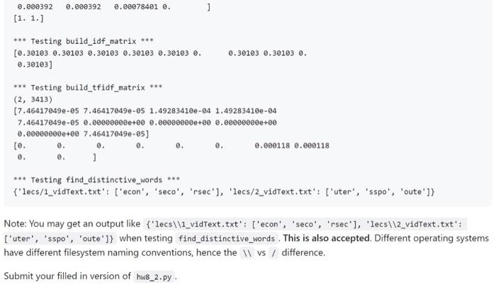 For this problem, we will compute the tf-idf scores | Chegg.com