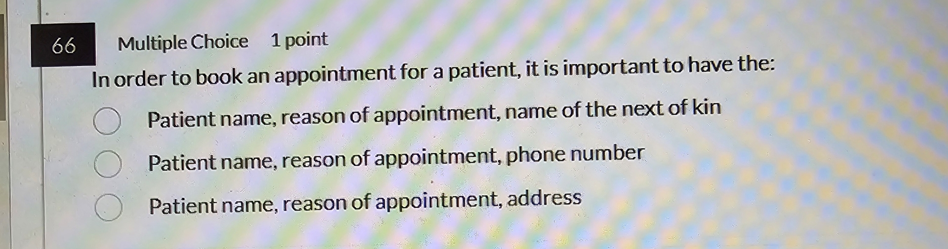Solved 66Multiple Choice1 ﻿pointIn order to book an | Chegg.com