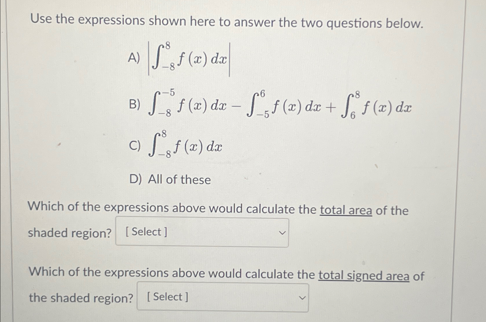 Solved Use the expressions shown here to answer the two | Chegg.com