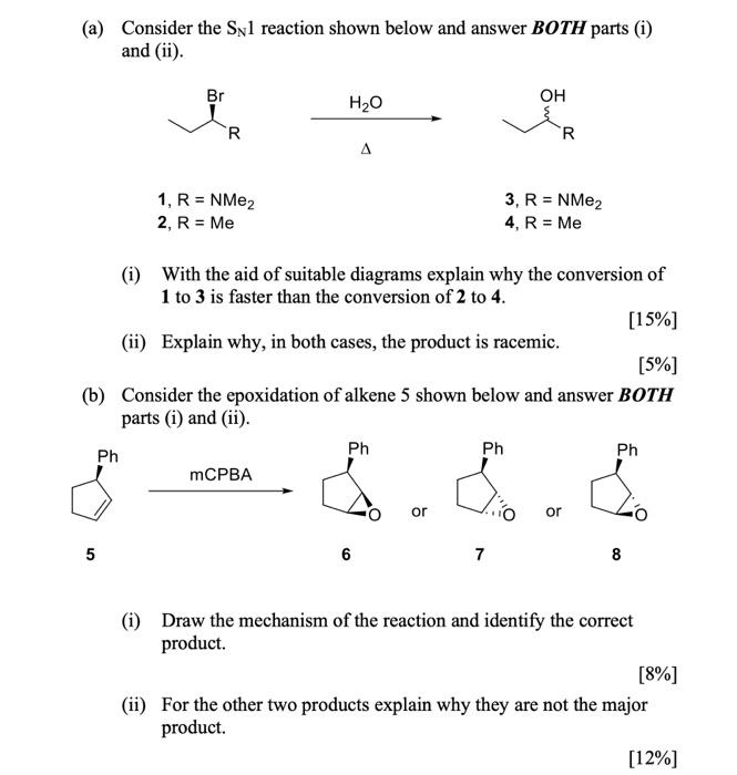 Solved (a) Consider the Syl reaction shown below and answer | Chegg.com