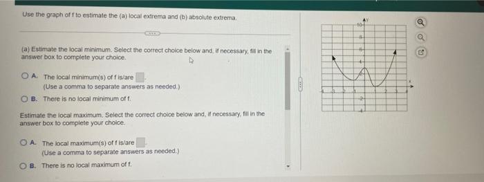 Solved Use the graph off to estimate the (a) local extrema | Chegg.com