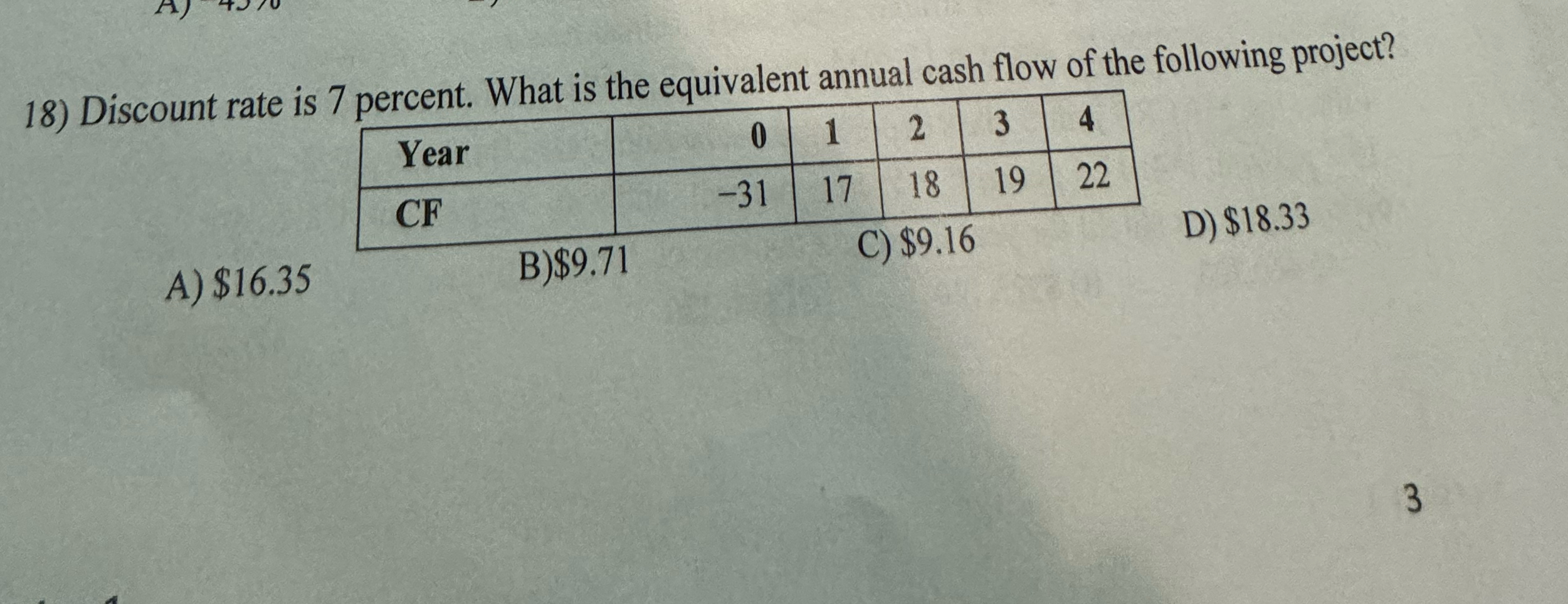 Solved Discount rate is 7 ﻿percent. What is the equivalent | Chegg.com