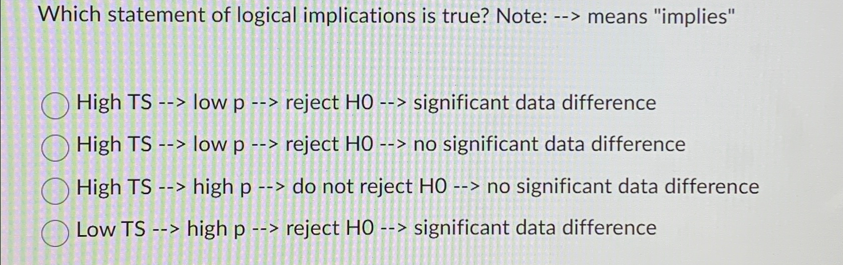 Solved Which statement of logical implications is true? | Chegg.com