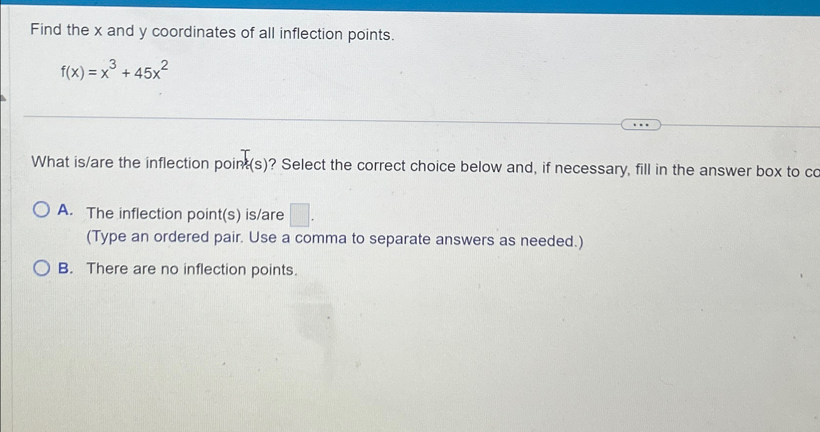 Solved Find the x ﻿and y ﻿coordinates of all inflection | Chegg.com