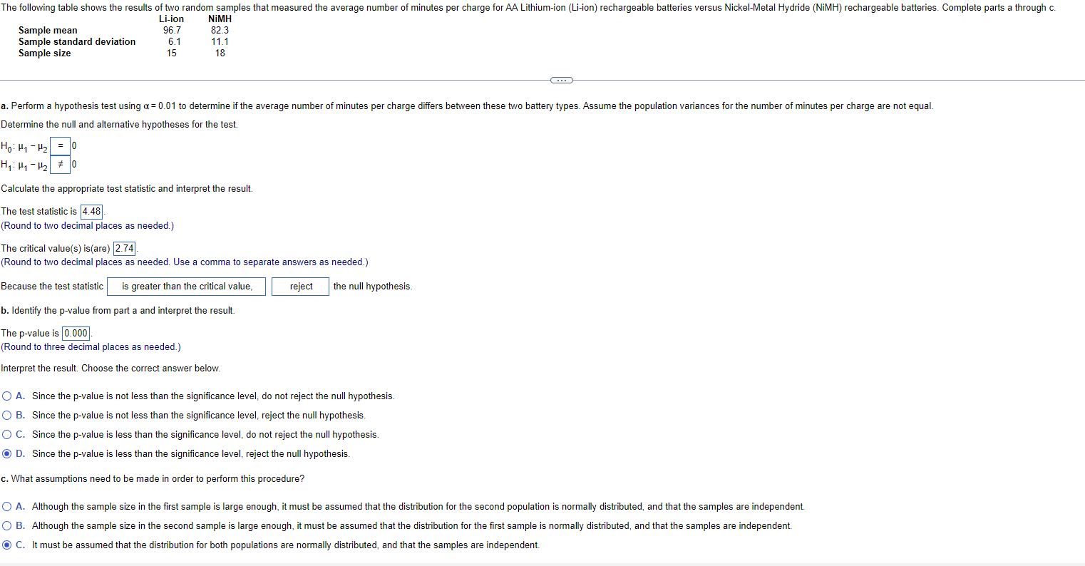 Solved Determine the null and alternative hypotheses for the | Chegg.com