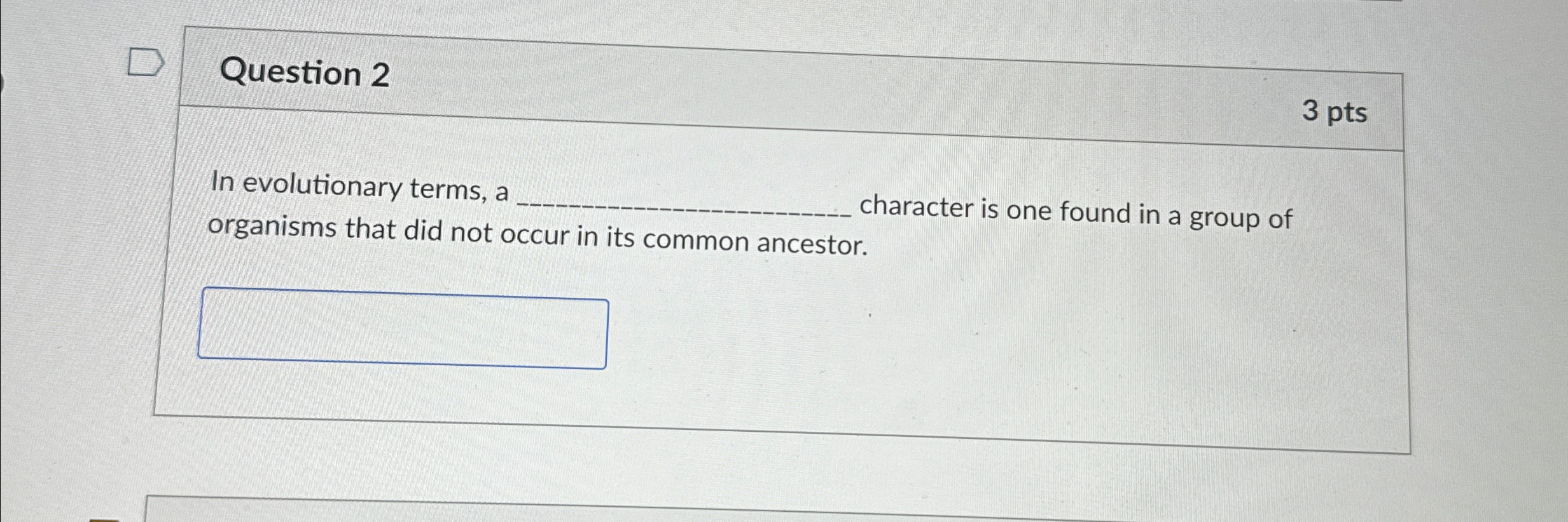 Solved Question 23 ﻿ptsIn evolutionary terms, a ﻿organisms | Chegg.com