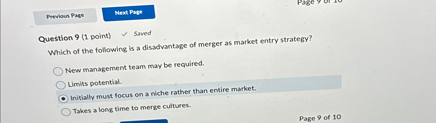 Solved Question 9 (1 ﻿point) ﻿SavedWhich of the following | Chegg.com