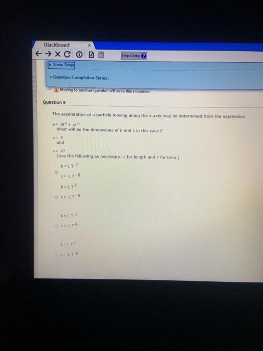 Solved X Blackboard → XCO BO Heb Center 2 Show Timer | Chegg.com