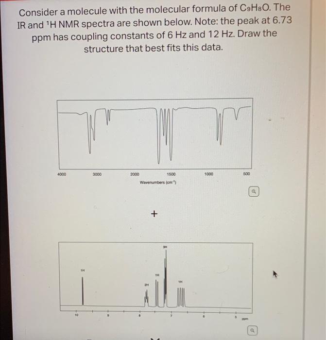 Solved A molecule with the molecular formula of C4H8O | Chegg.com