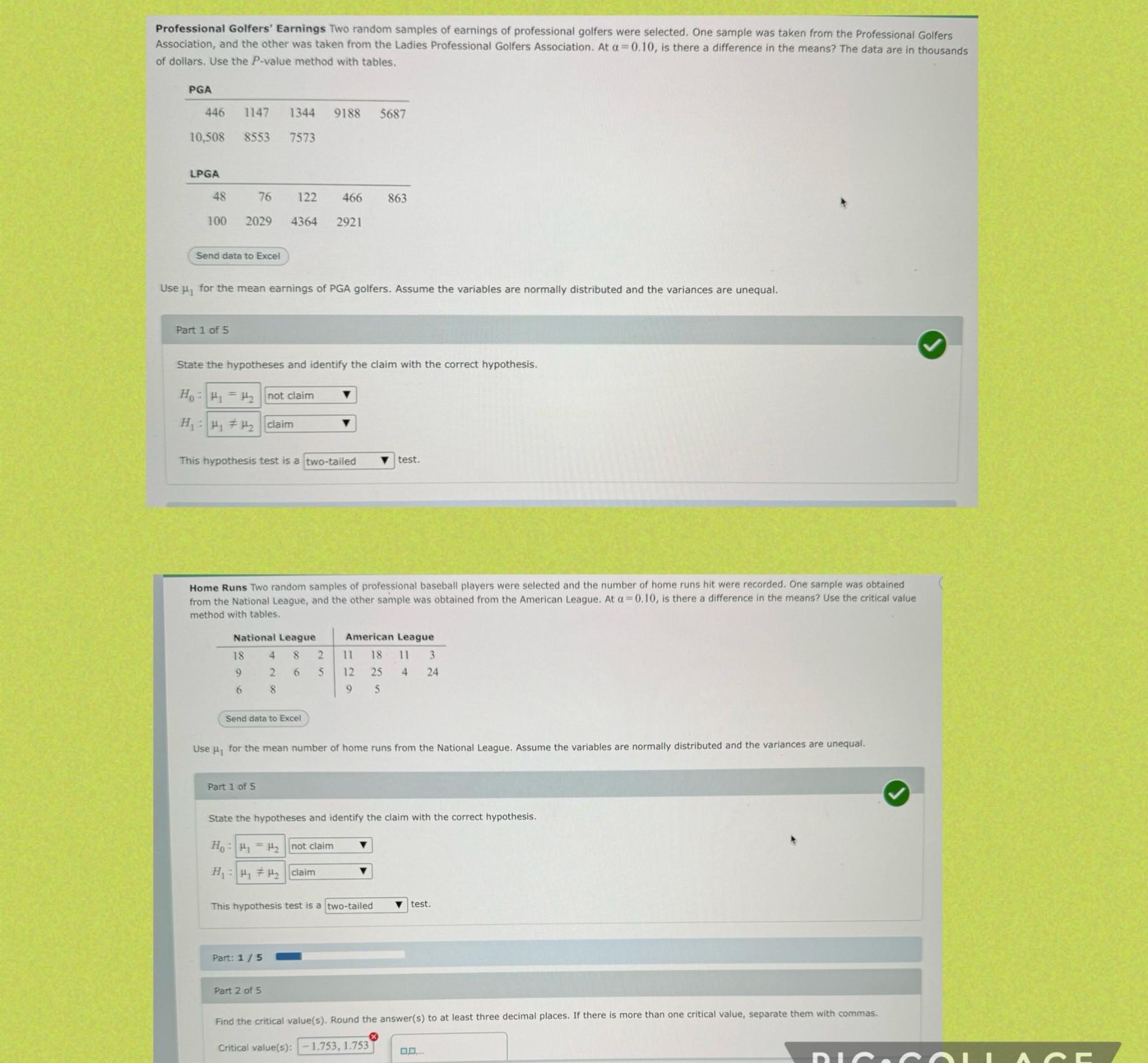 Solved Find critical values. Compute T value Find P value. | Chegg.com