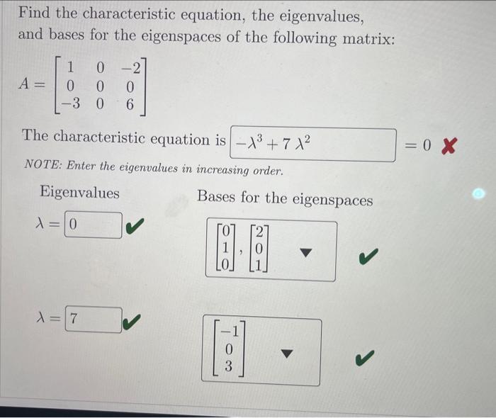 Solved Confirm by multiplication that x is an eigenvector of | Chegg.com