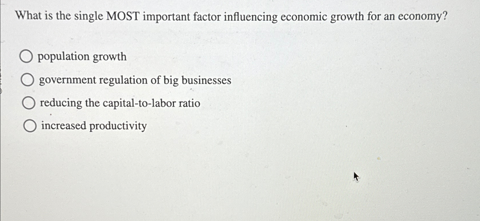Solved What is the single MOST important factor influencing | Chegg.com
