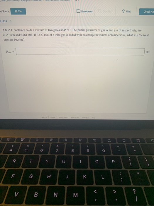 Solved mt Score: 89.7% Resources D Hint Check A of 24 > A | Chegg.com