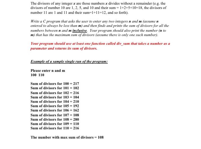 Solved The divisors of any integer x are those numbers x | Chegg.com