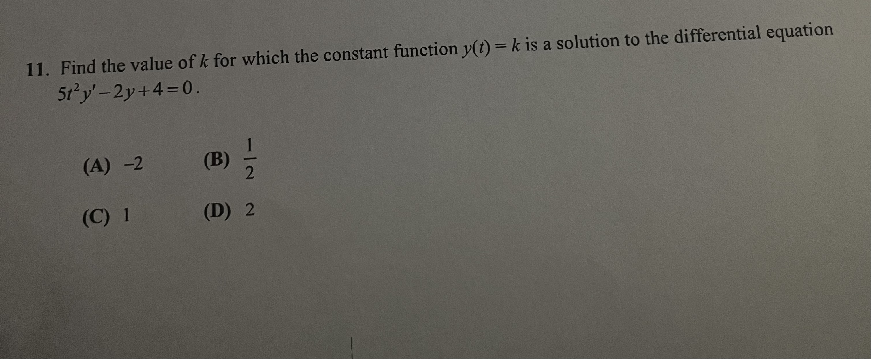 Solved Find the value of k ﻿for which the constant function | Chegg.com